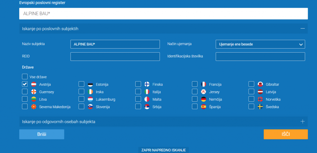 Sudski registar u Sloveniji - Odvjetnik Tomislav Strniščak